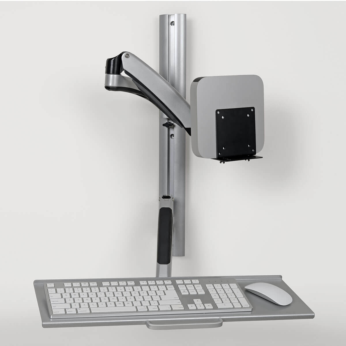 Sit Stand Wall Mount Workstation, Single Display | Eaton