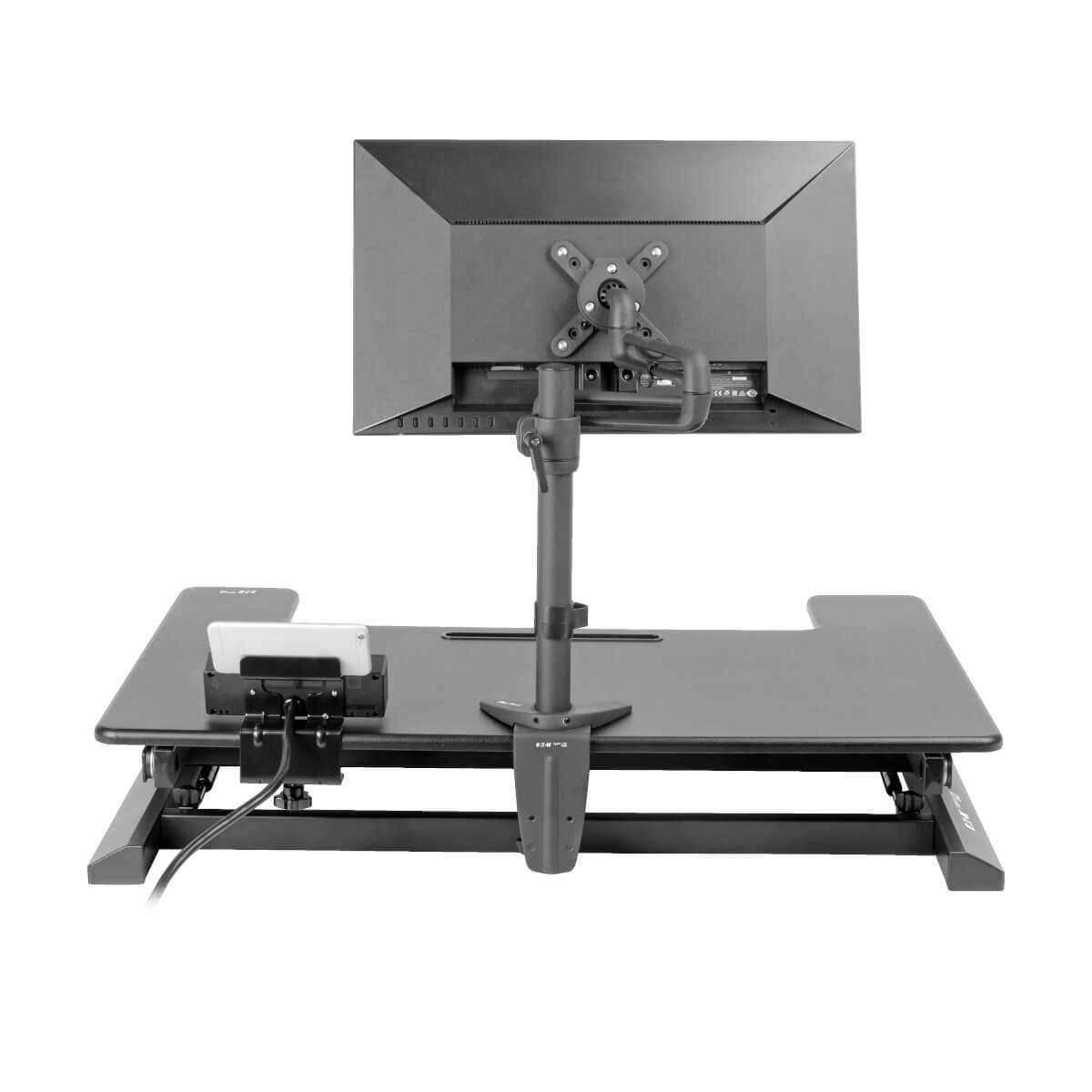 WorkWise Height-Adjustable Sit Stand Desktop Workstation | Eaton