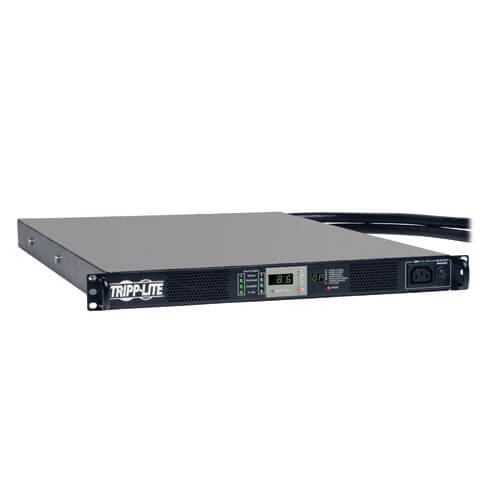 8.6kW 3 Phase 208V Monitored ATS PDU 2 L21 30P 6ft Cords 1U Rack Mount ...