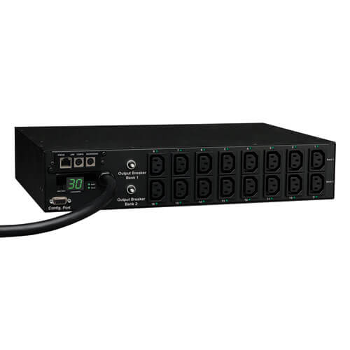 TAA Compliant 5 5.8kW Single Phase Switched PDU 208 240V Outlets 16 C13 ...